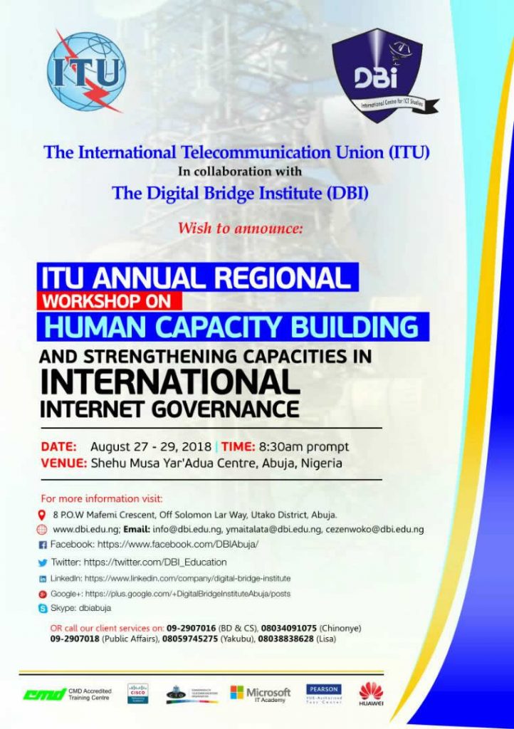 ITU Regional Workshop on Human Capacity Building - Digital Bridge ...